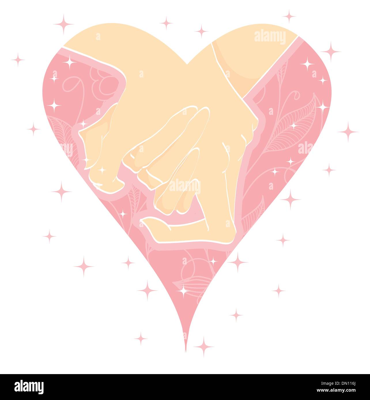 Human hands heart symbol Stock Vector Images - Alamy