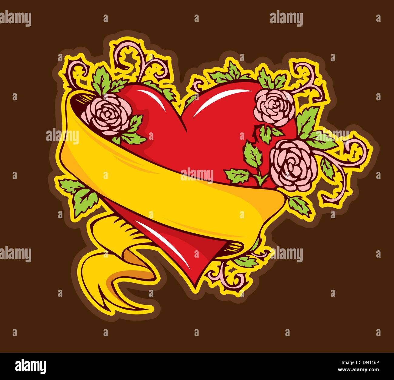 Rock hearts Stock Vector Images - Alamy