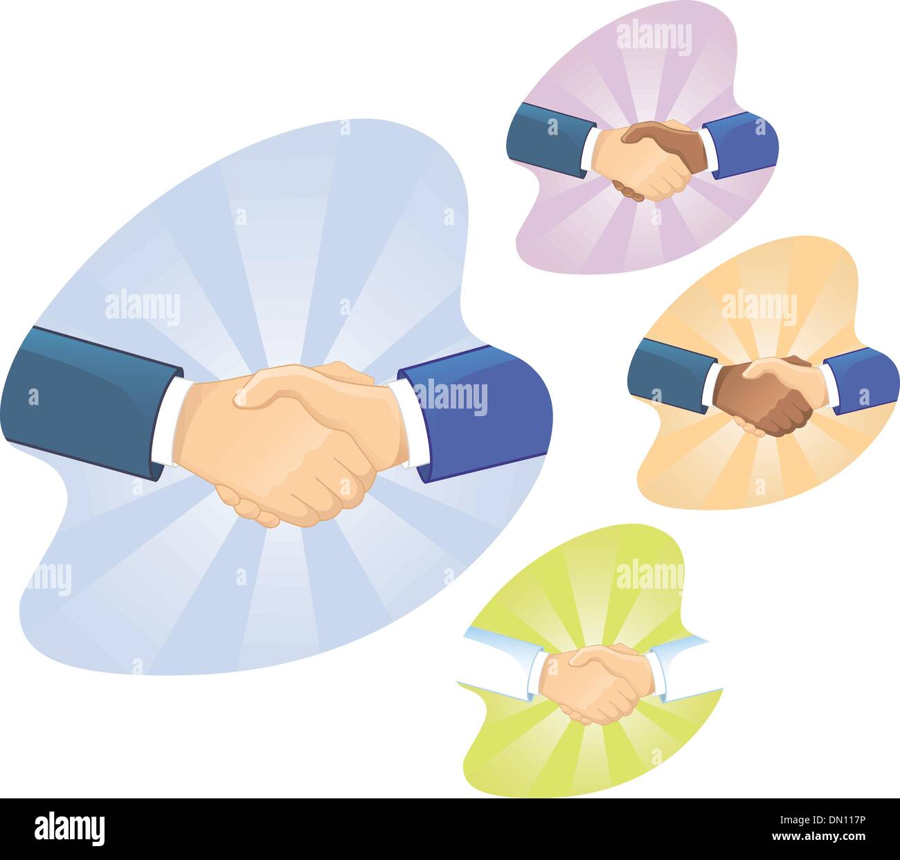 Handshake two men Stock Vector Image & Art - Alamy