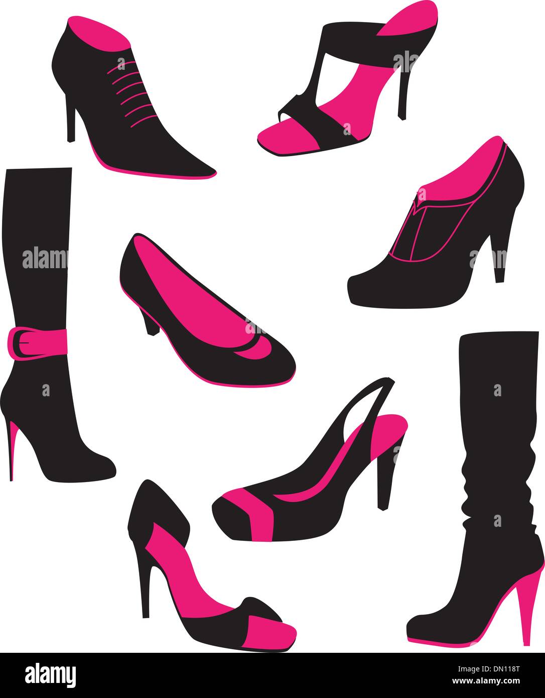 Women street fashion Stock Vector Images - Alamy