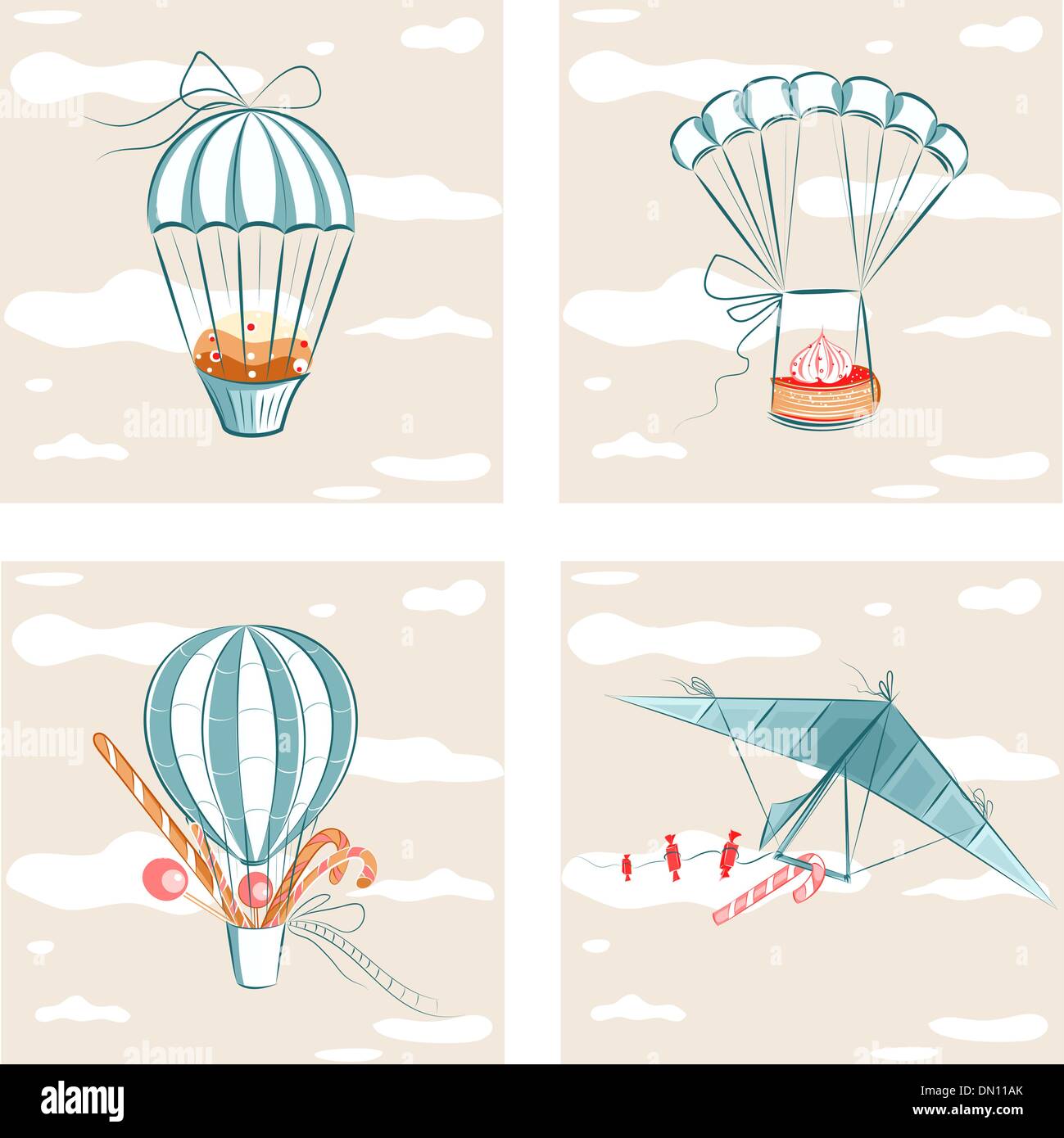 Balloon with sweets hi-res stock photography and images - Alamy