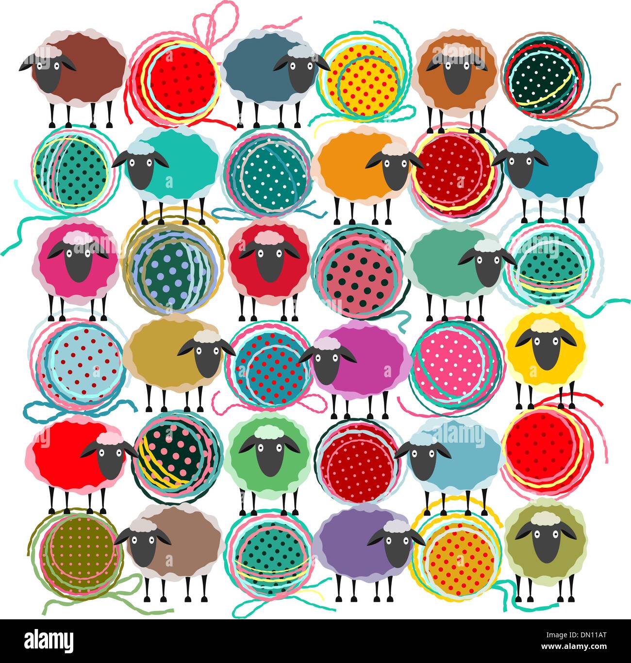 Hobby knitting Stock Vector Images - Alamy