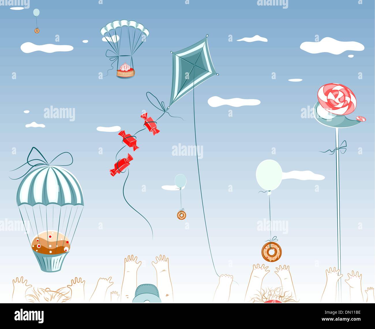 Children and Sweets Stock Vector Image & Art - Alamy
