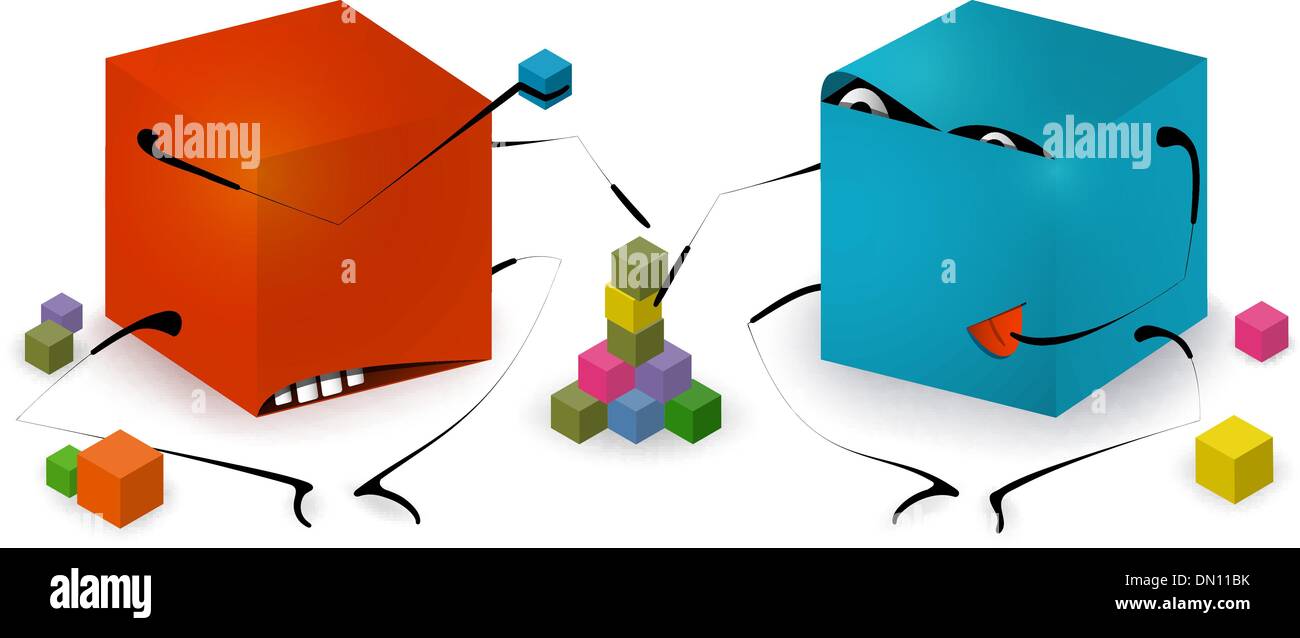 Playing 3d Stock Vector Images - Alamy