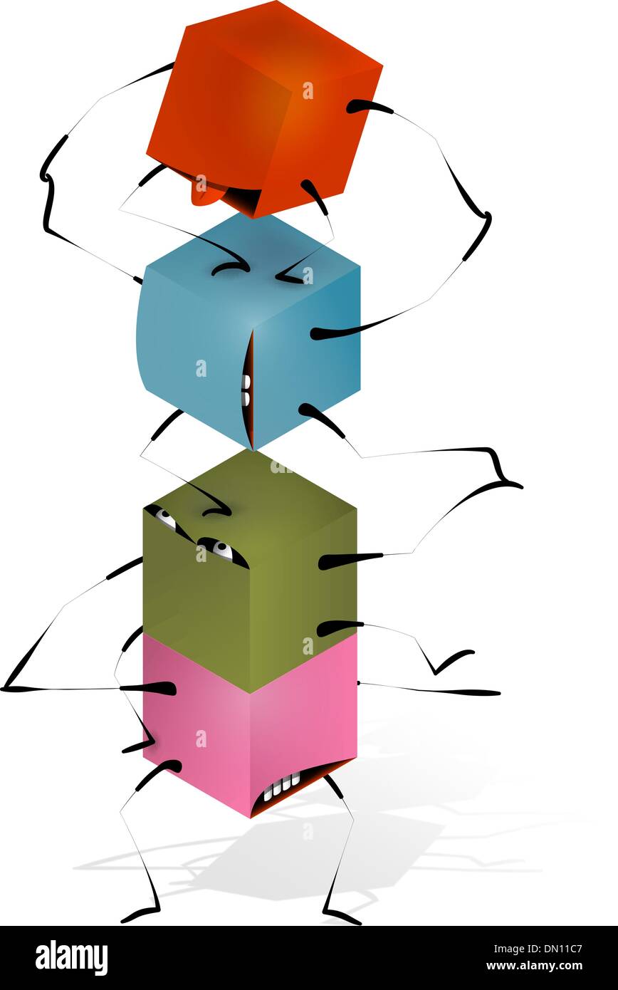 3d blocks Stock Vector Images - Alamy