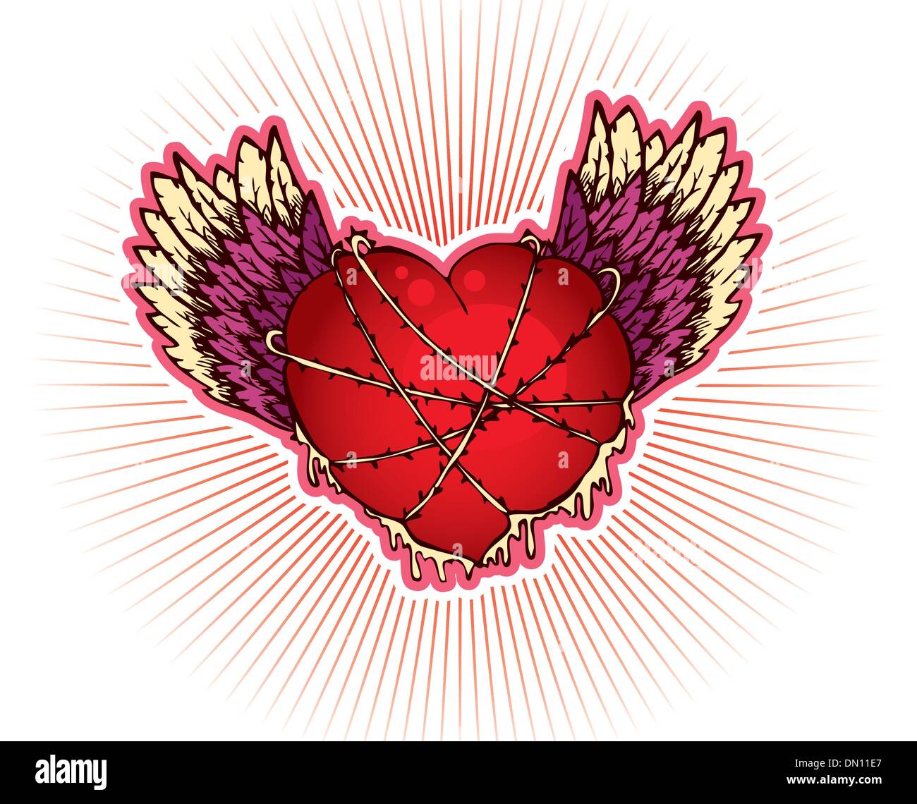 Rock hearts Stock Vector Images - Alamy