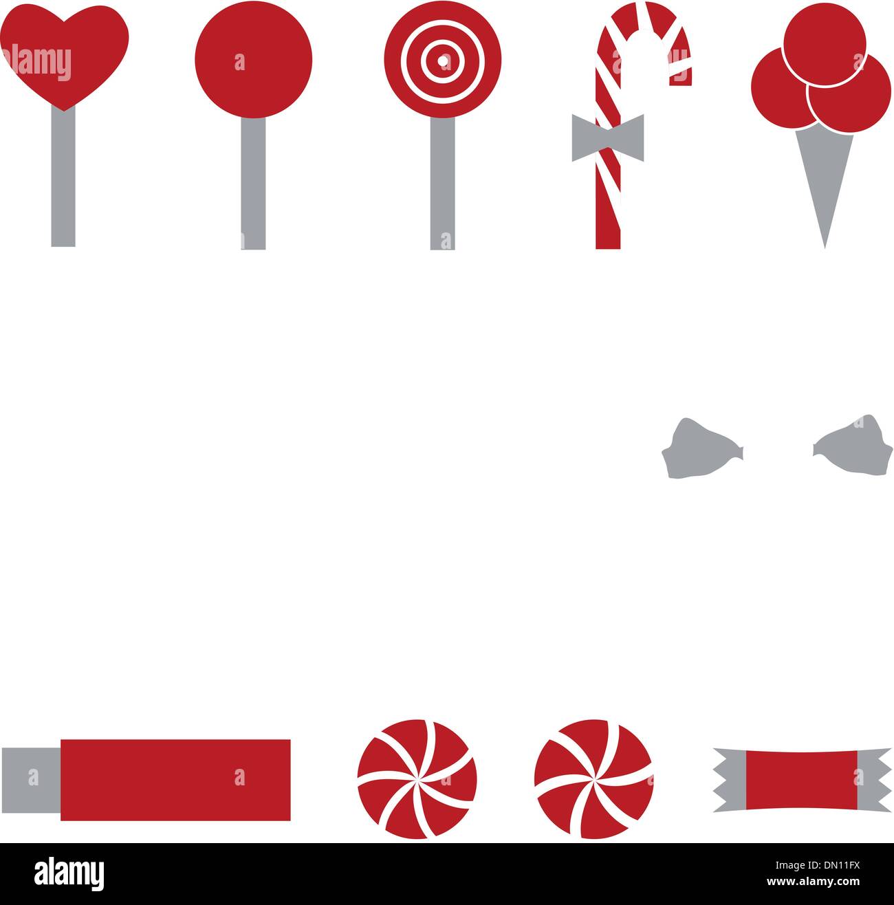 Candy chocolates sweets Stock Vector Images - Alamy