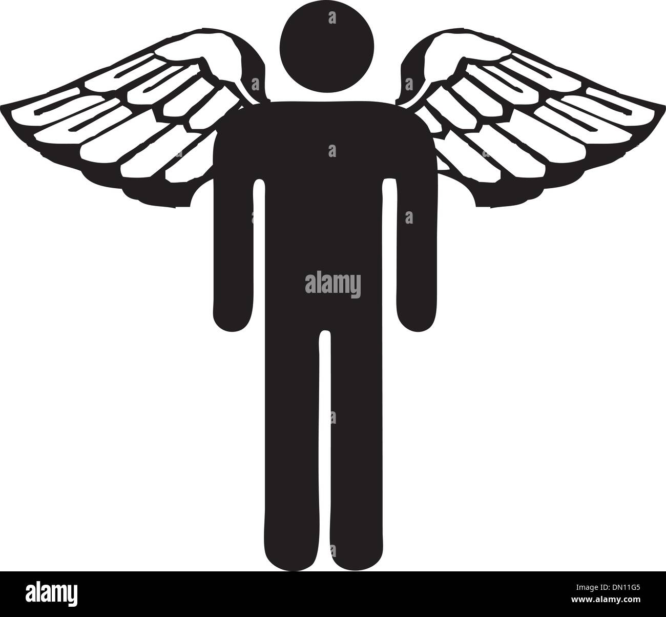 Angel symbol Stock Vector Images - Alamy