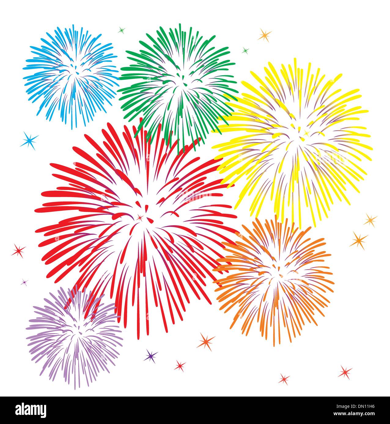 Fireworks silhouette Cut Out Stock Images & Pictures - Alamy