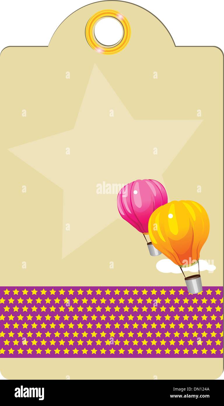 Label with a balloons Stock Vector Image & Art - Alamy