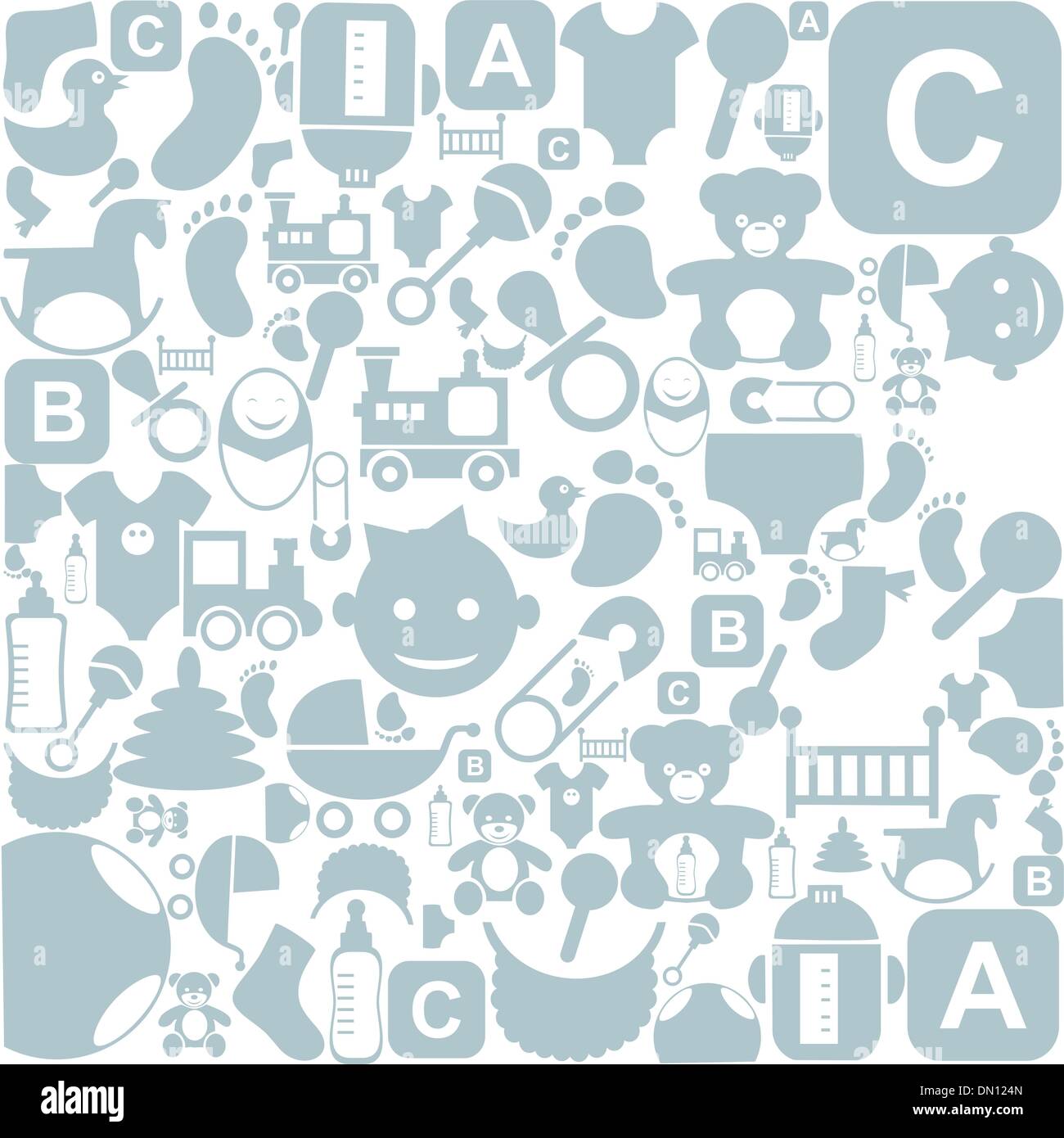 Baby bed background Stock Vector Images - Alamy