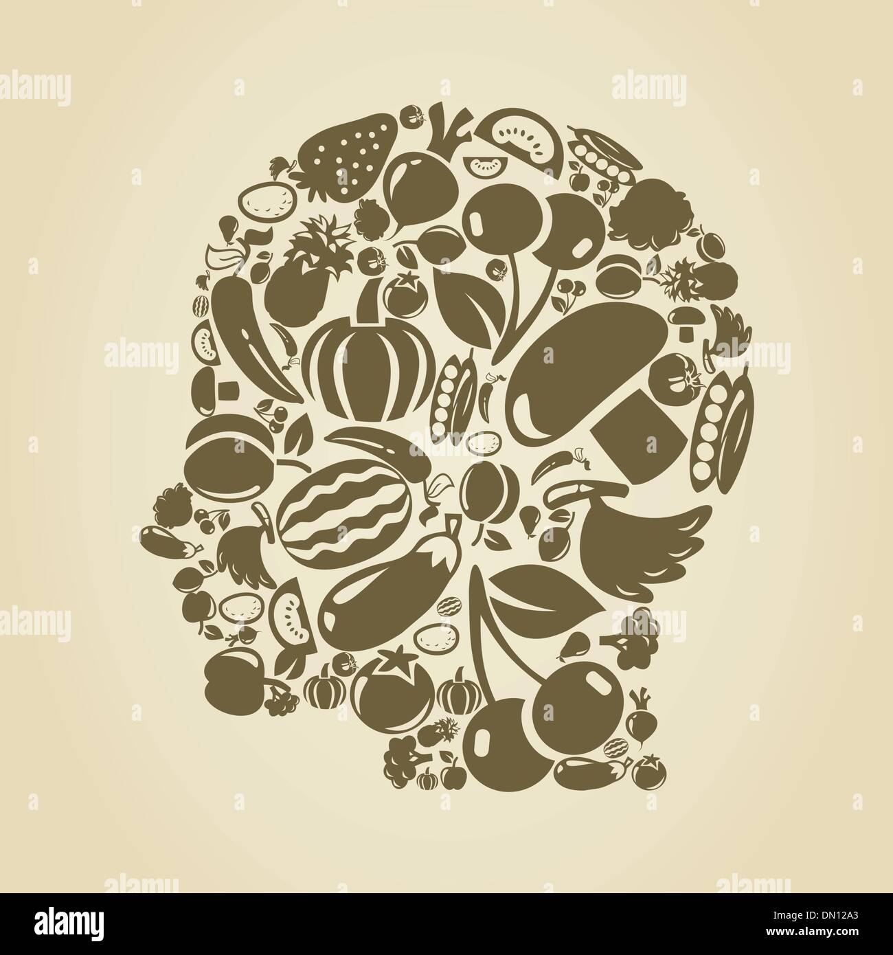 Onions vegetables plant food Stock Vector Images - Alamy