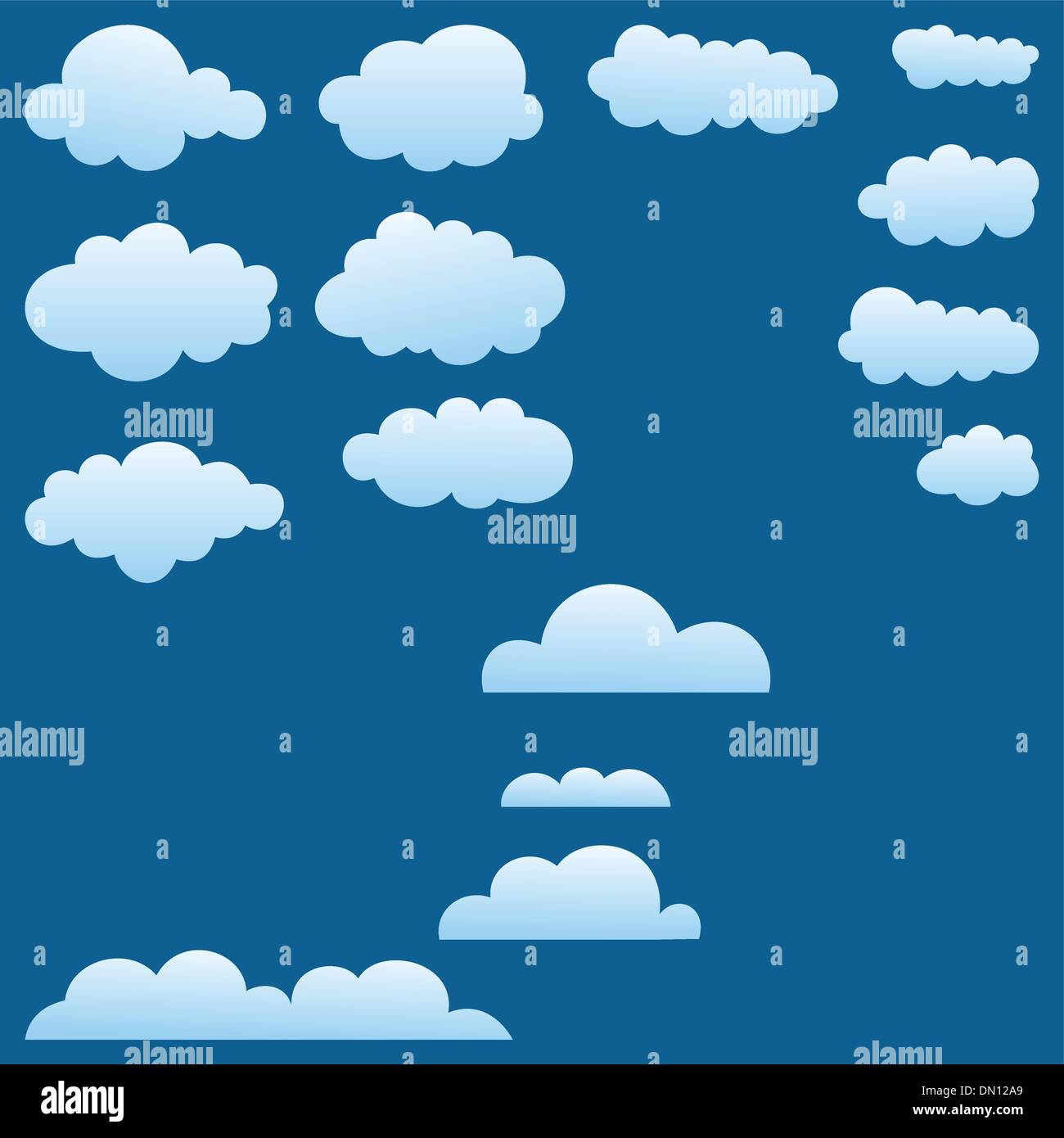 Cloud collection Stock Vector Images - Alamy
