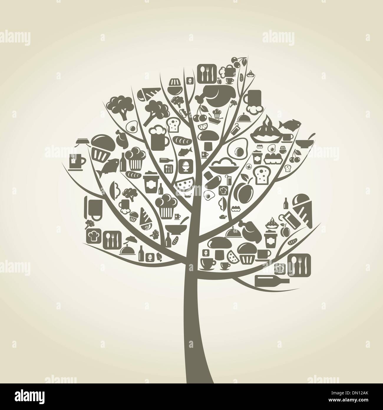 Cheese tree Stock Vector Images - Alamy