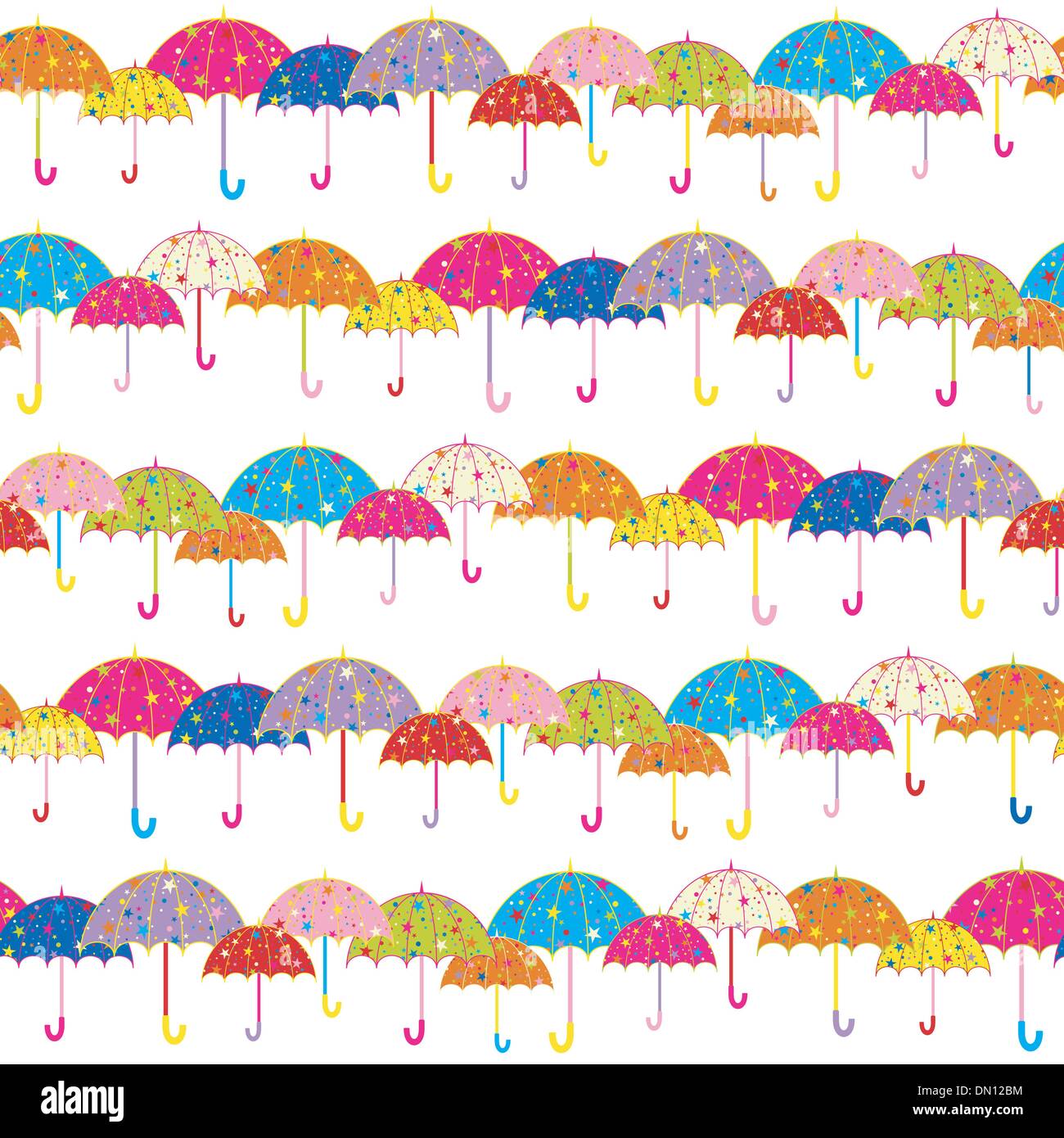 Colorful Umbrella White Background Stock Vector Images - Alamy