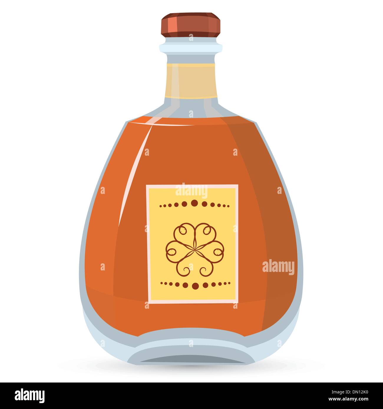 Whiskey bottle label full Stock Vector Images - Alamy