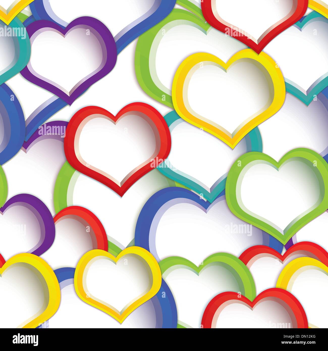 Colorful hearts hi-res stock photography and images - Alamy