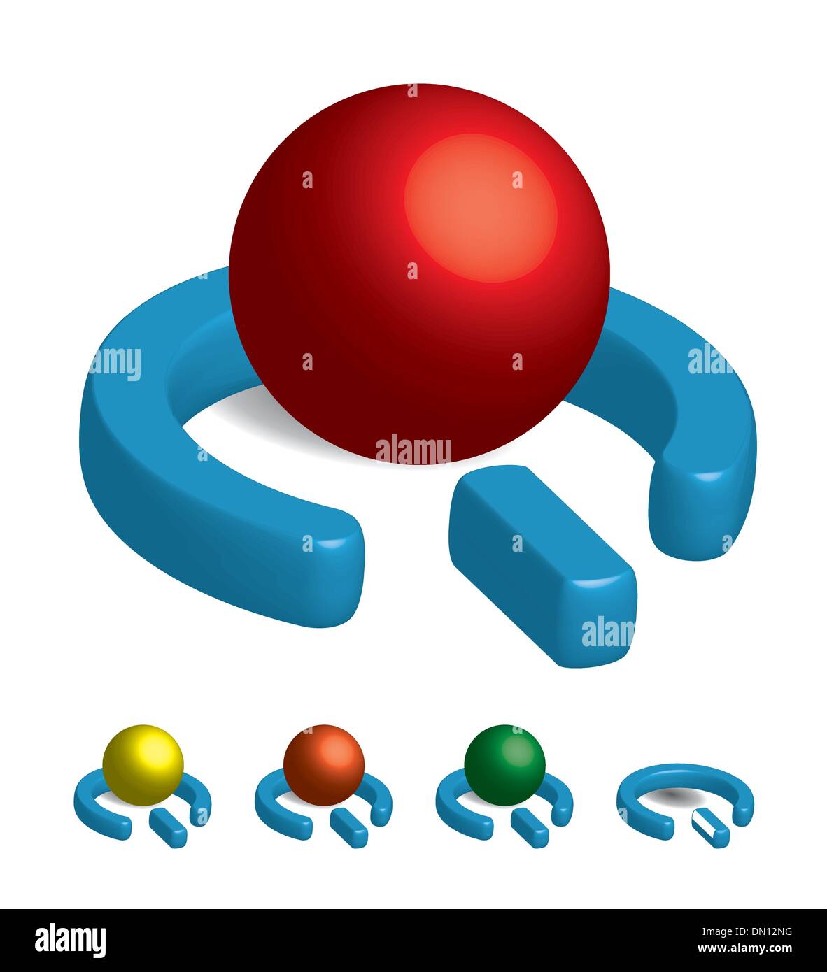 3D Power Symbol Orb Stock Vector Image & Art - Alamy