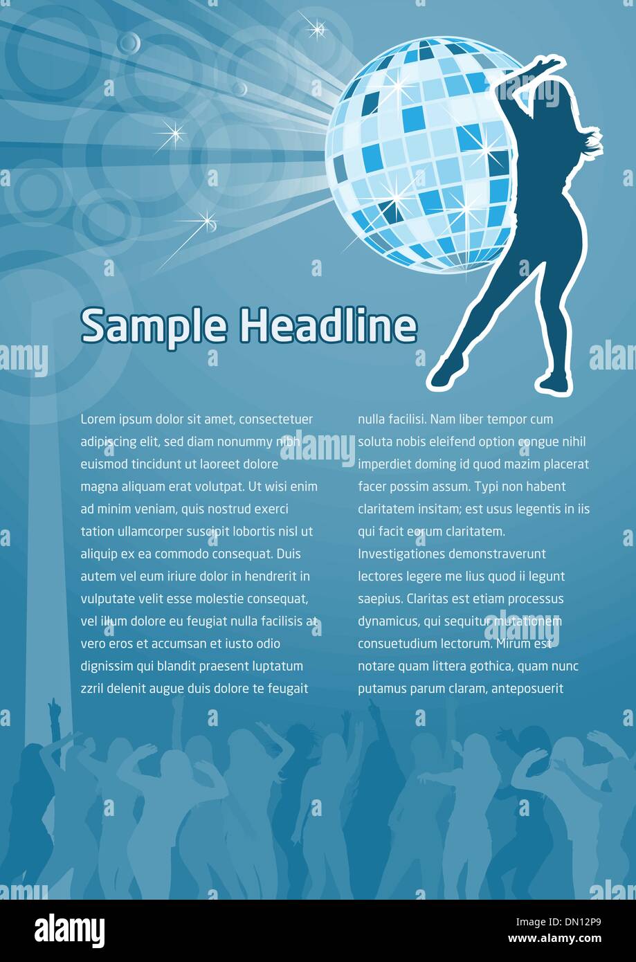 Party silhouette night Stock Vector Images - Alamy