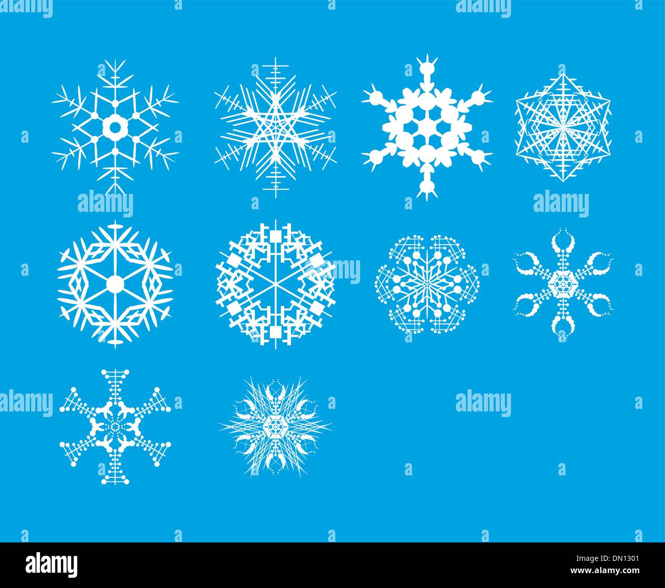 Snowflakes vector sign Stock Vector Image & Art - Alamy