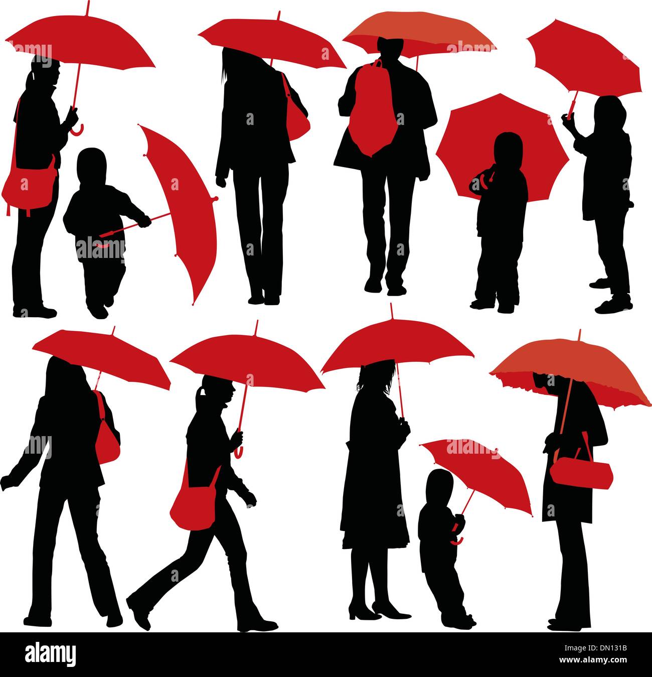 Woman umbrellas protect hi-res stock photography and images - Alamy