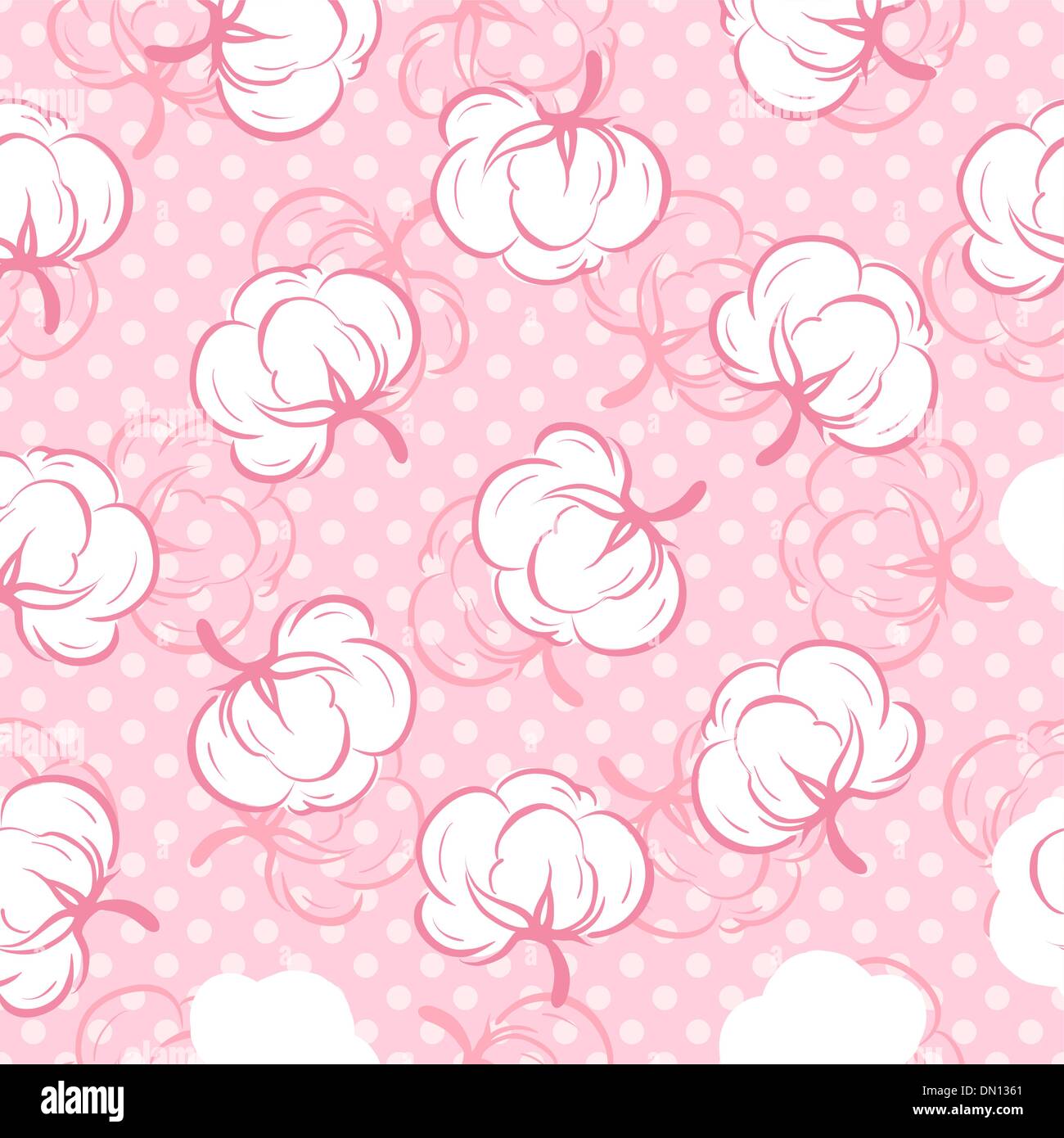 Raw cotton fabric Stock Vector Images - Alamy