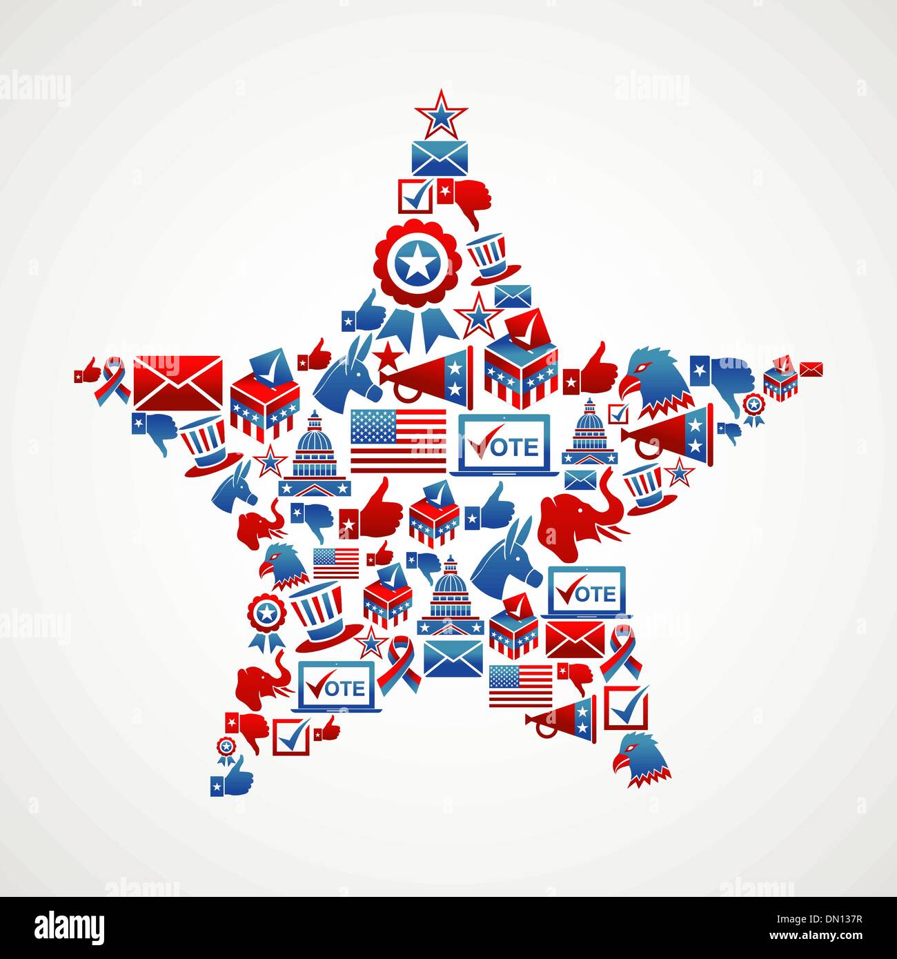 Democratic republican symbol hi-res stock photography and images - Alamy