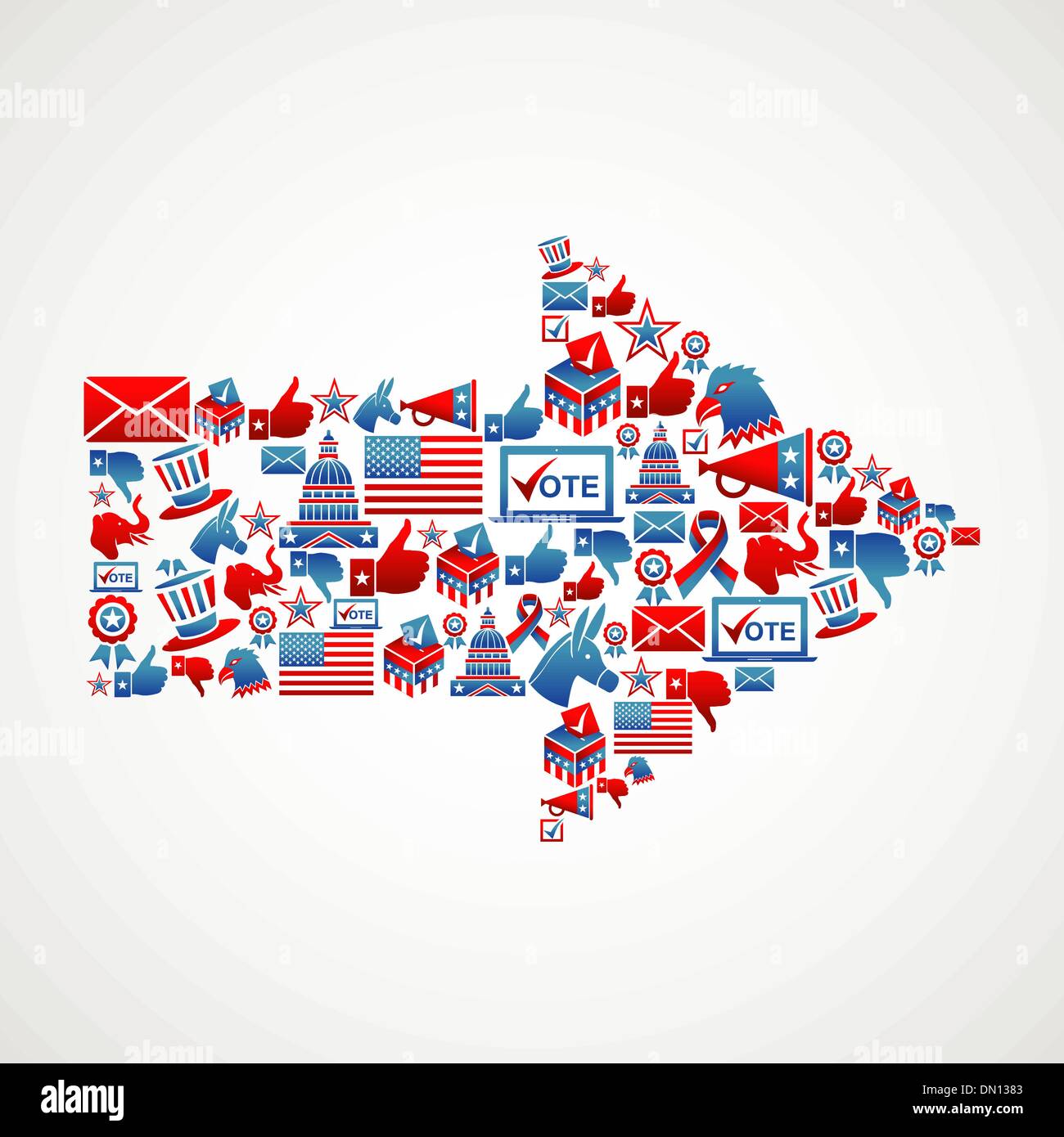 Usa vote elections in Stock Vector Images - Alamy