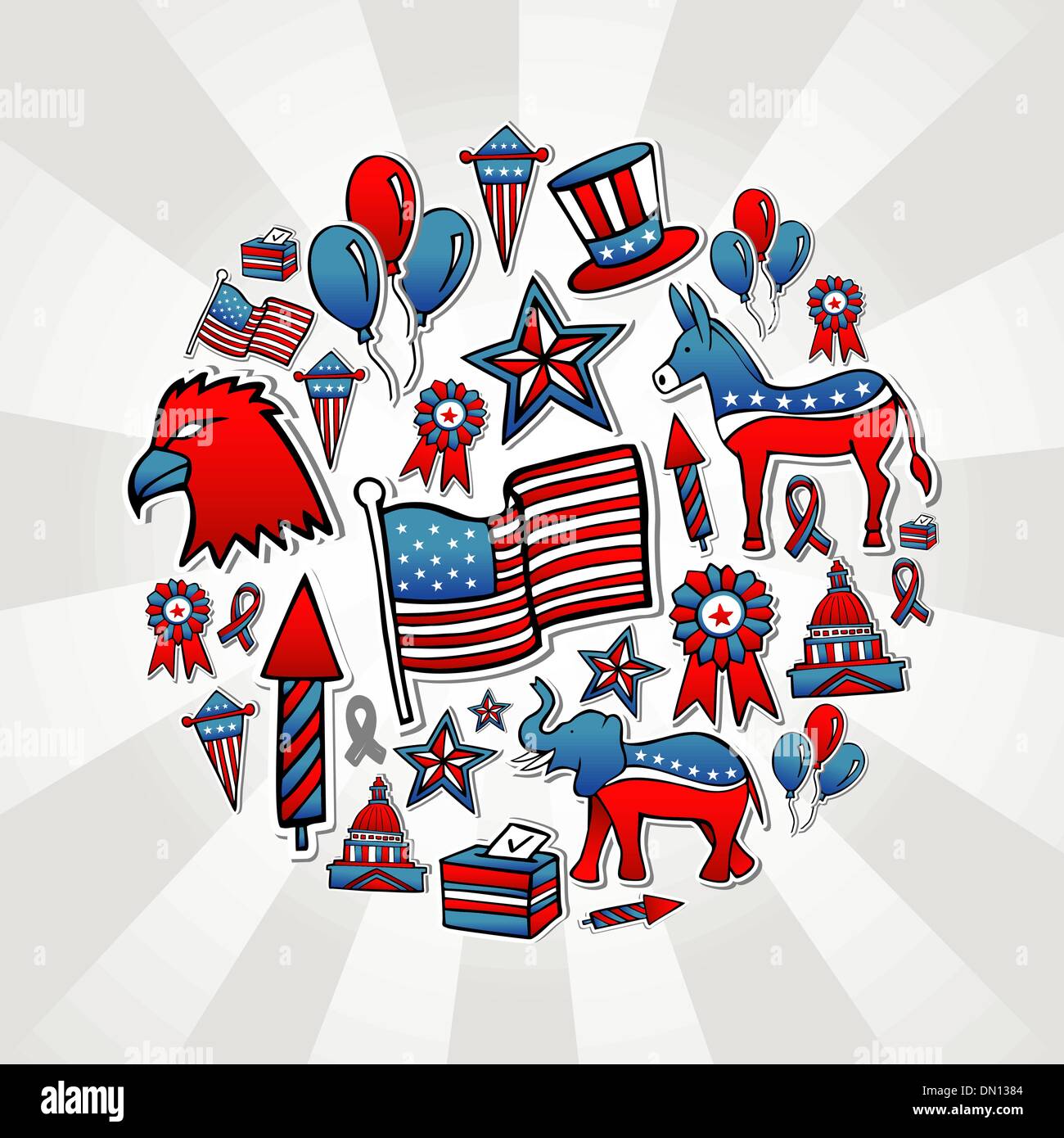 Political rally style Stock Vector Images - Alamy