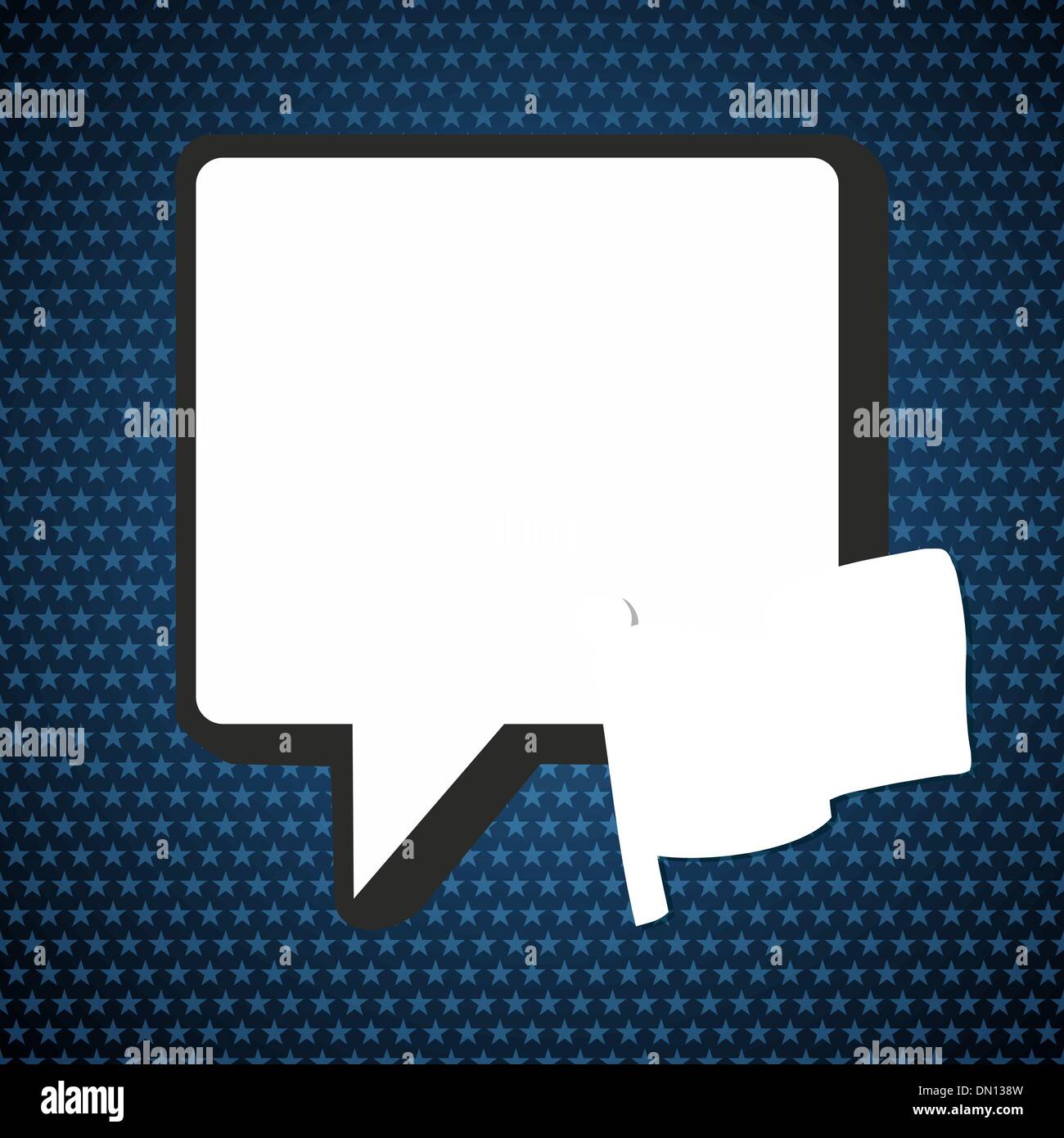 USA national speech bubble in blank and flag Stock Vector Image & Art ...