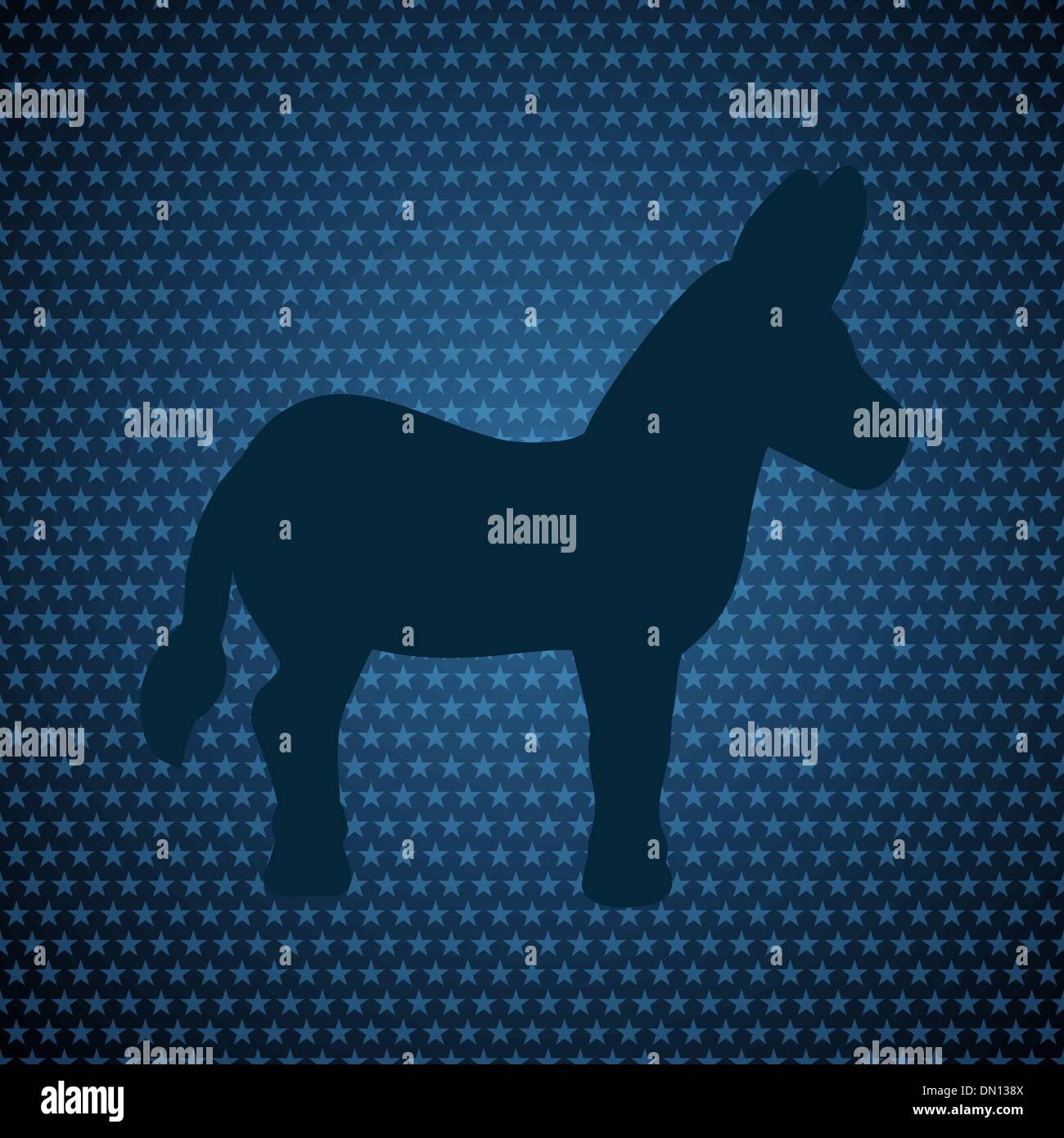 USA elections Democratic Party donkey emblem Stock Vector Image & Art ...
