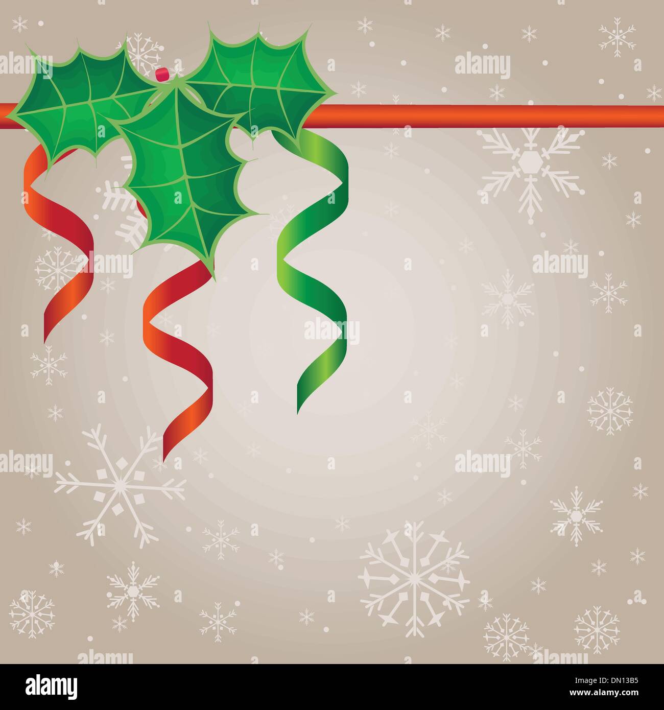 Holly berry snow Stock Vector Images - Alamy