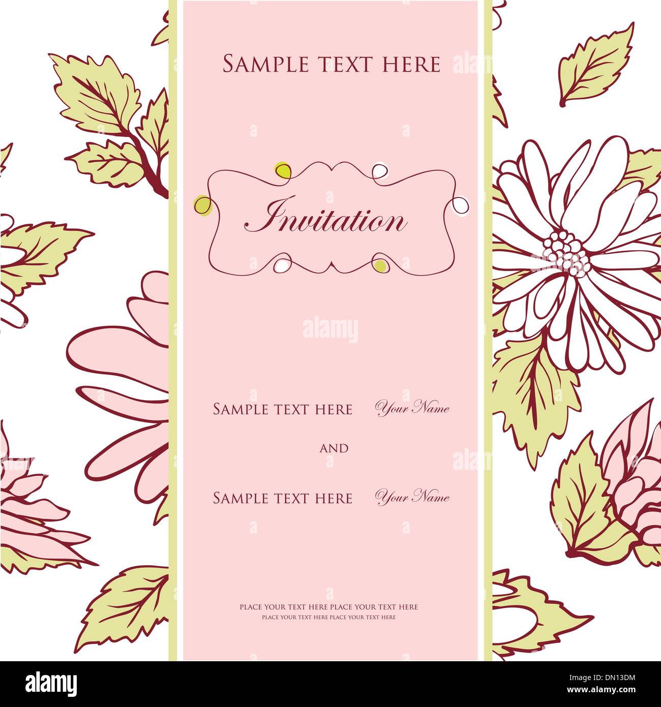 Wedding invitation concept Stock Vector Image & Art - Alamy