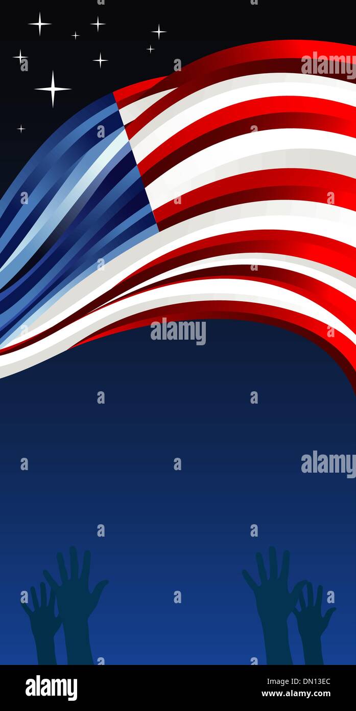 Flag american hands Stock Vector Images - Alamy
