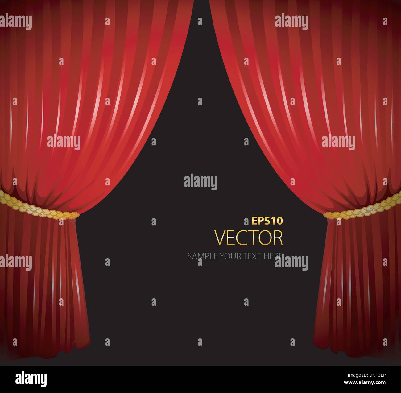 Rope curtain Stock Vector Images - Alamy