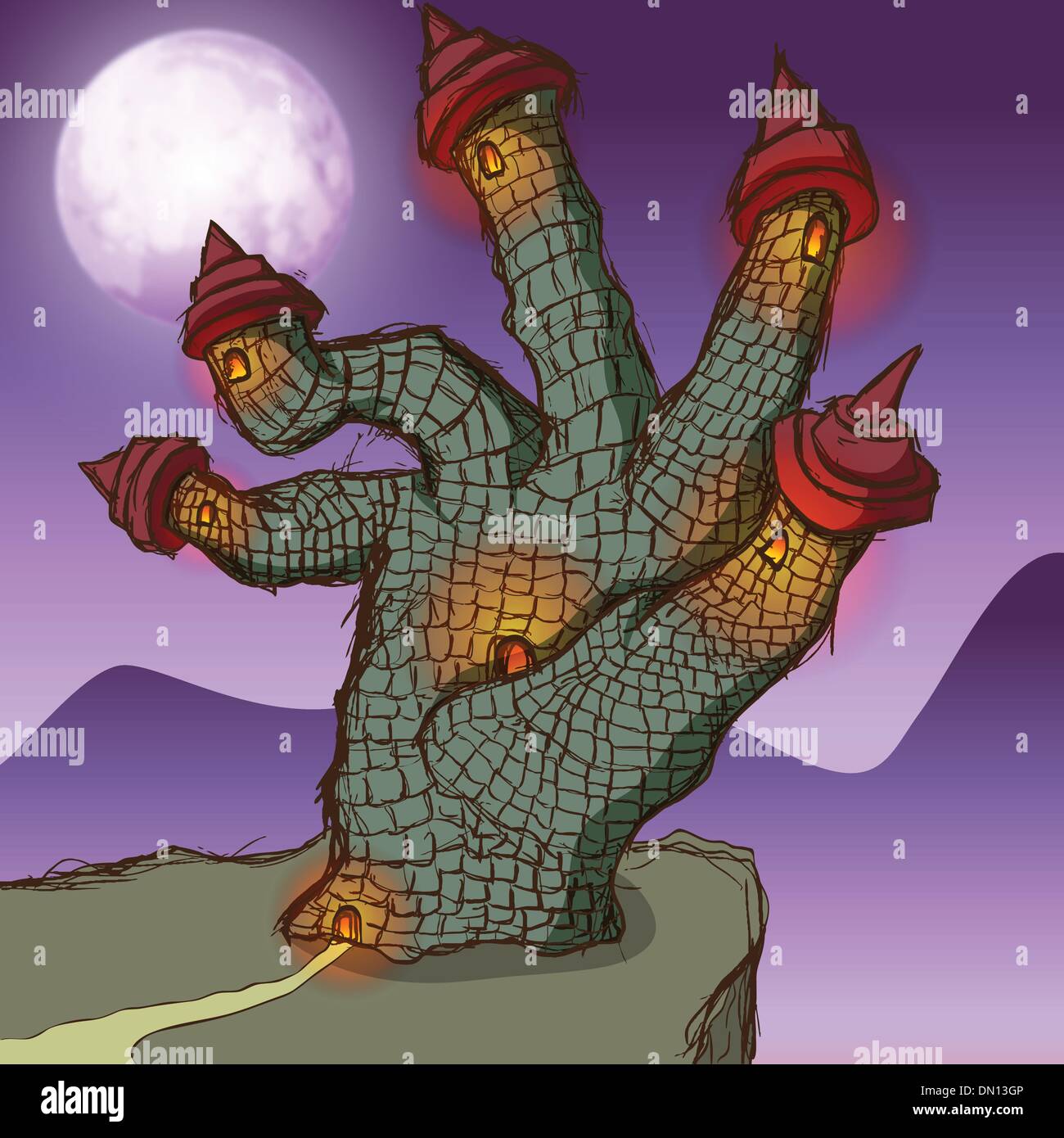 Creepy vector vectors hi-res stock photography and images - Alamy