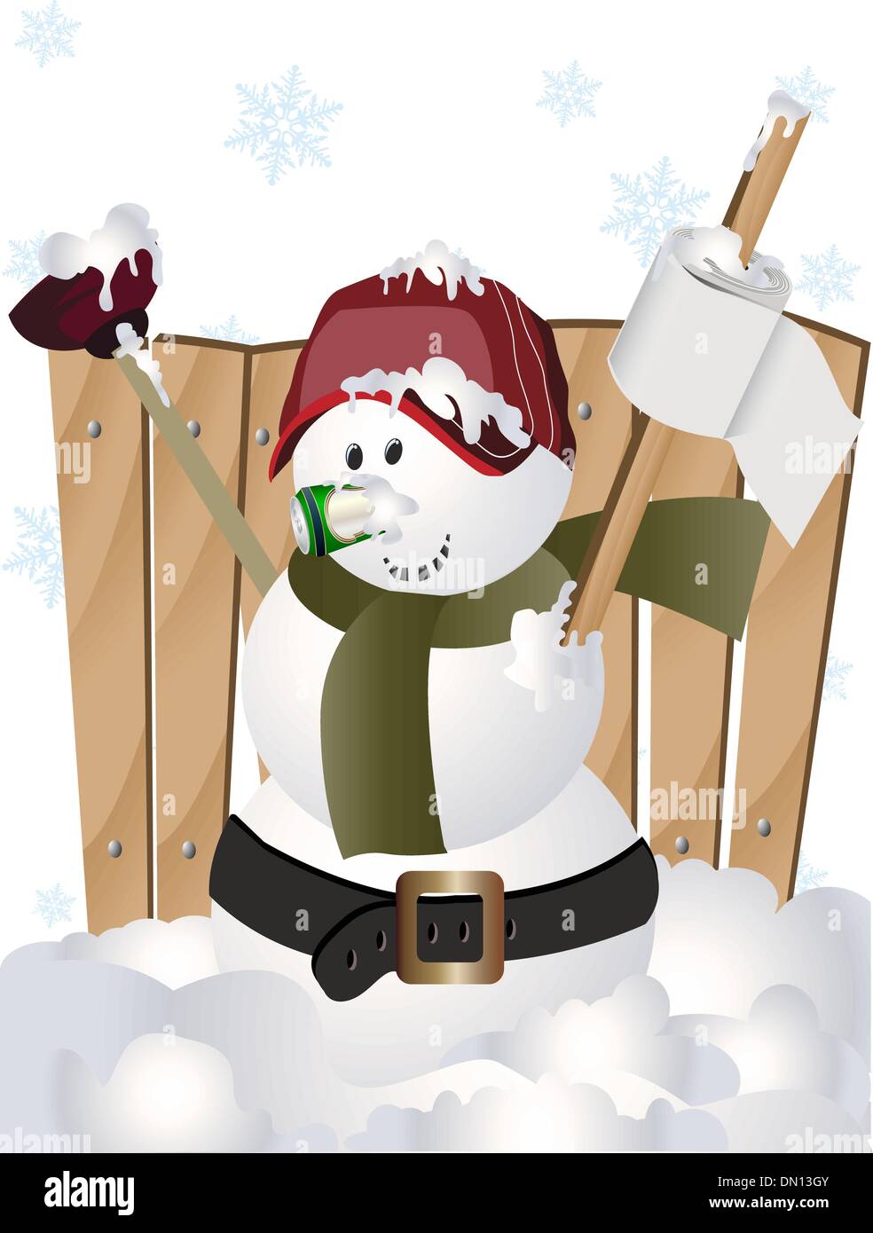 baseball player snowman clip art Stock Vector Image & Art - Alamy