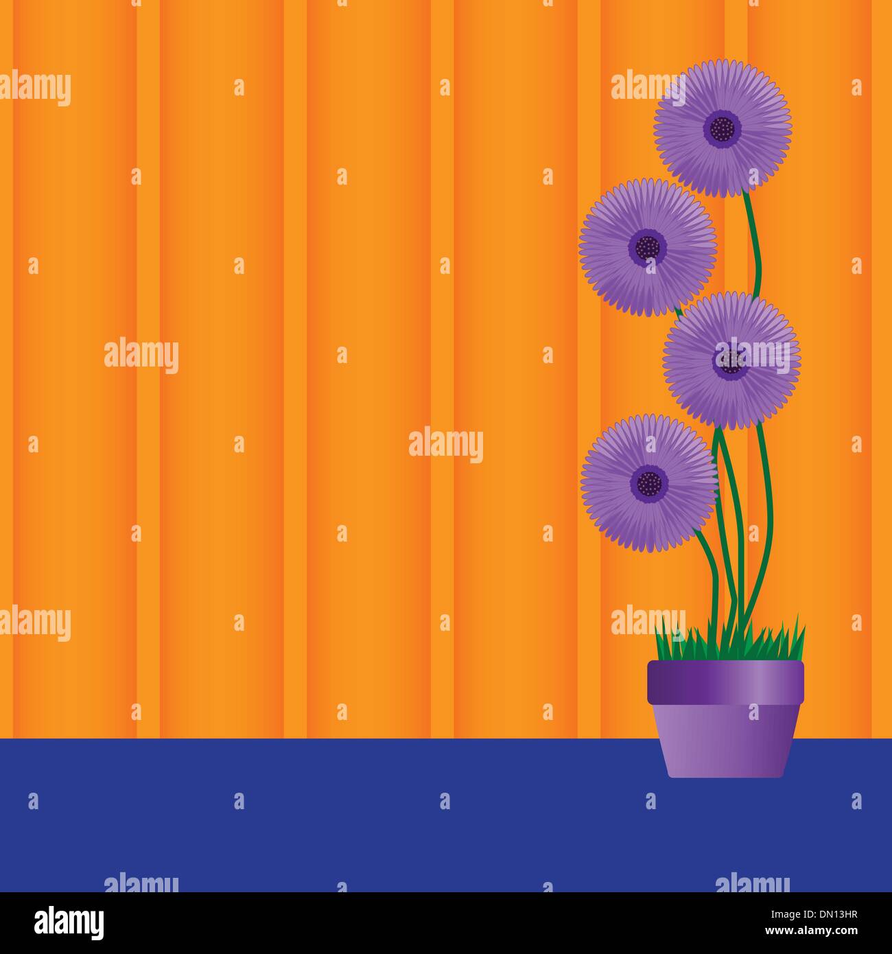 With daisies Stock Vector Images - Alamy