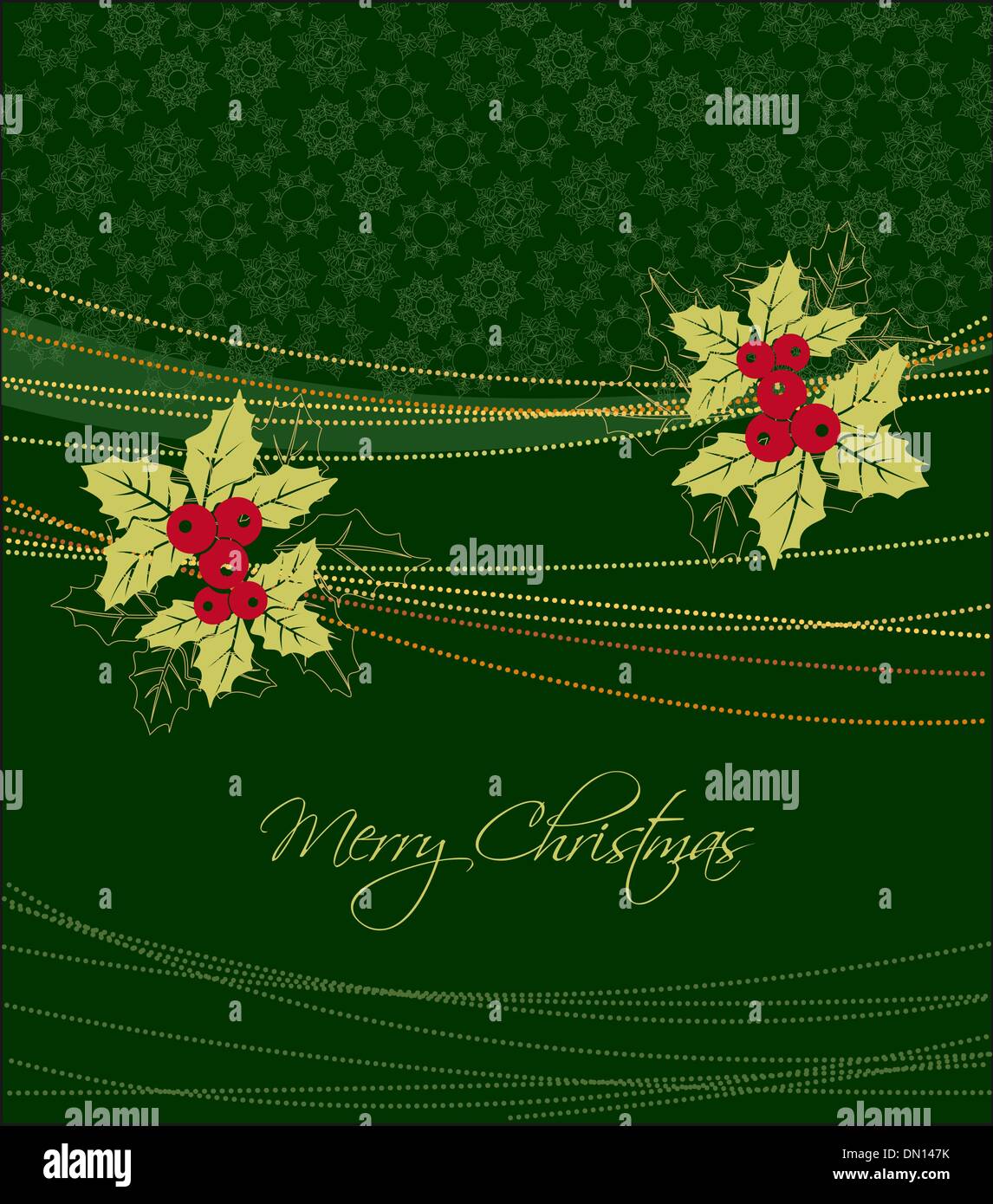 Mistletoe green background Stock Vector Images - Alamy