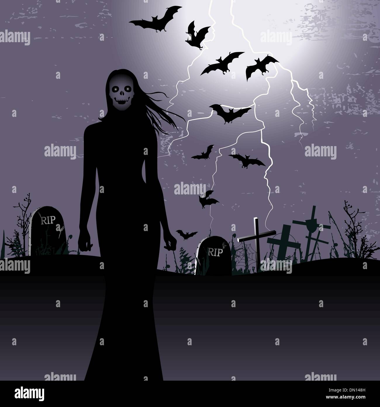Background halloween halloween ghost Stock Vector Images - Alamy