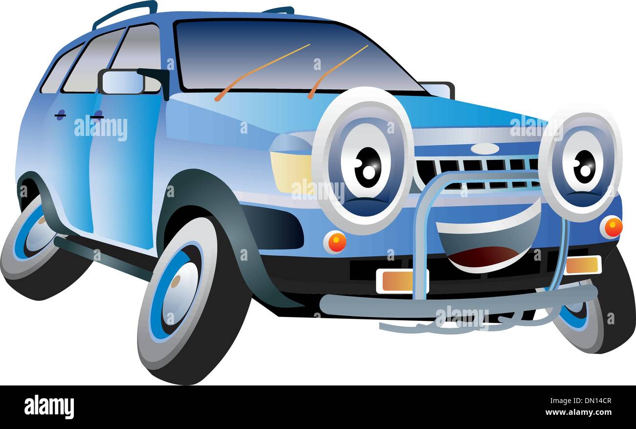 blue car vector Stock Vector Image & Art - Alamy
