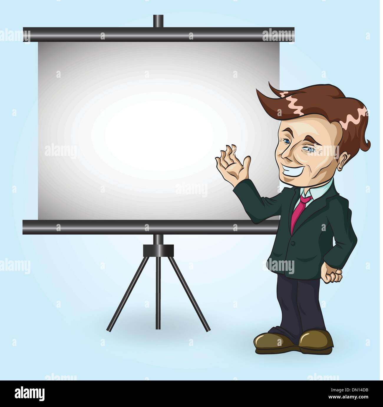 guy in presentation vector Stock Vector Image & Art - Alamy