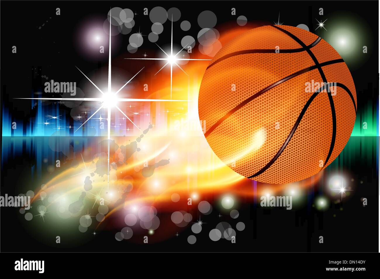 vector abstract background with basketball Stock Vector Image & Art - Alamy