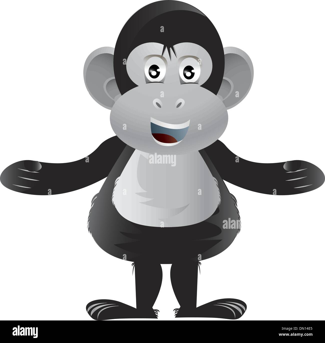 vector black monkey Stock Vector Image & Art - Alamy