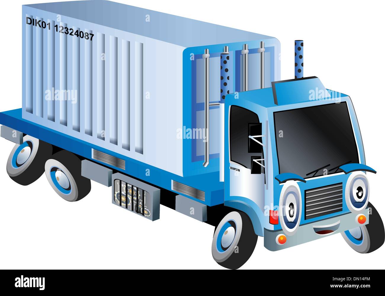 cartoon cargo truck Stock Vector Image & Art - Alamy