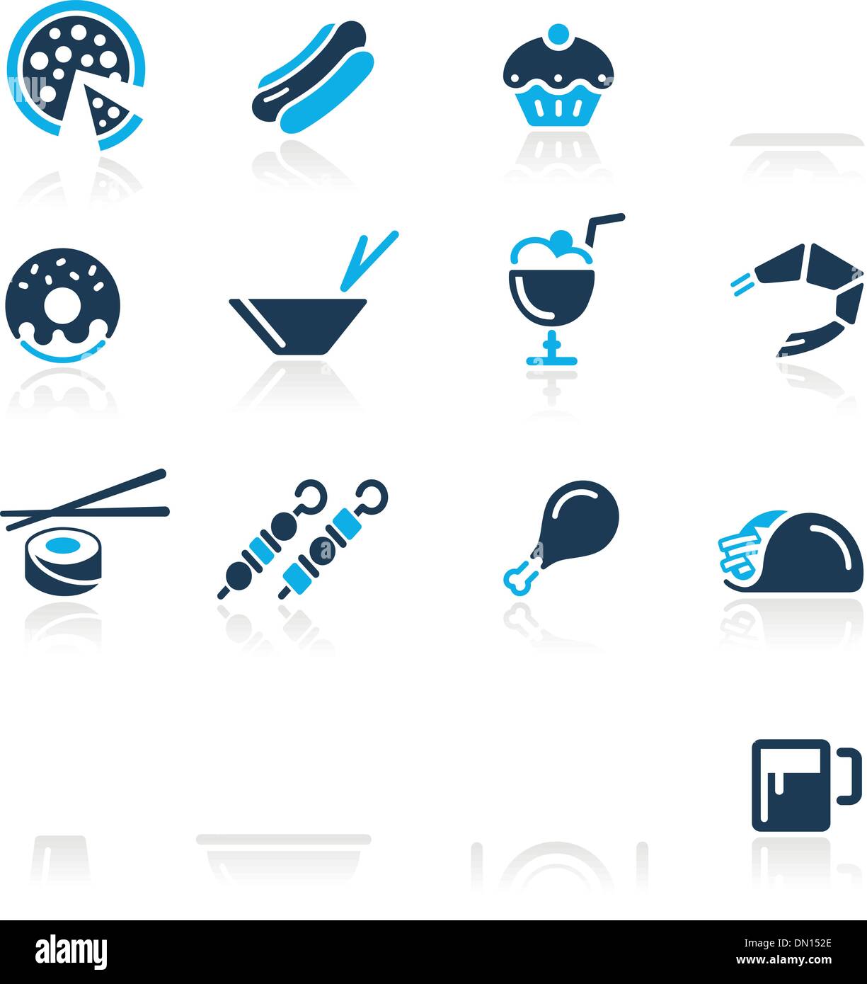 Japanese food icons set Cut Out Stock Images & Pictures - Alamy