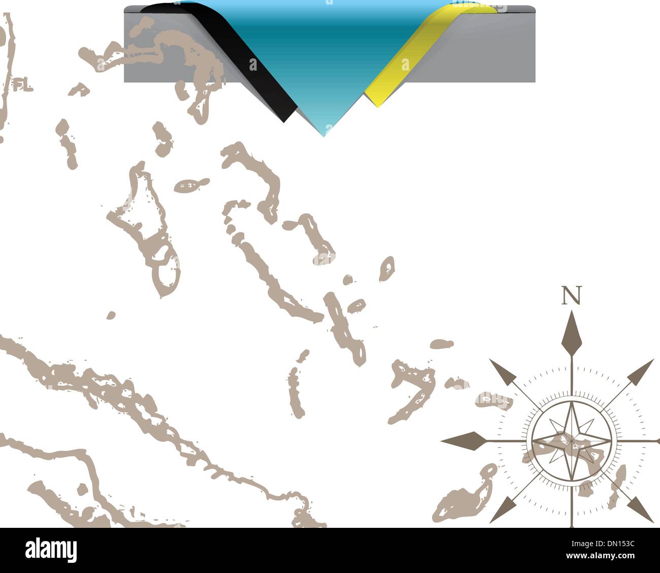 Bahamas drawing hi-res stock photography and images - Alamy