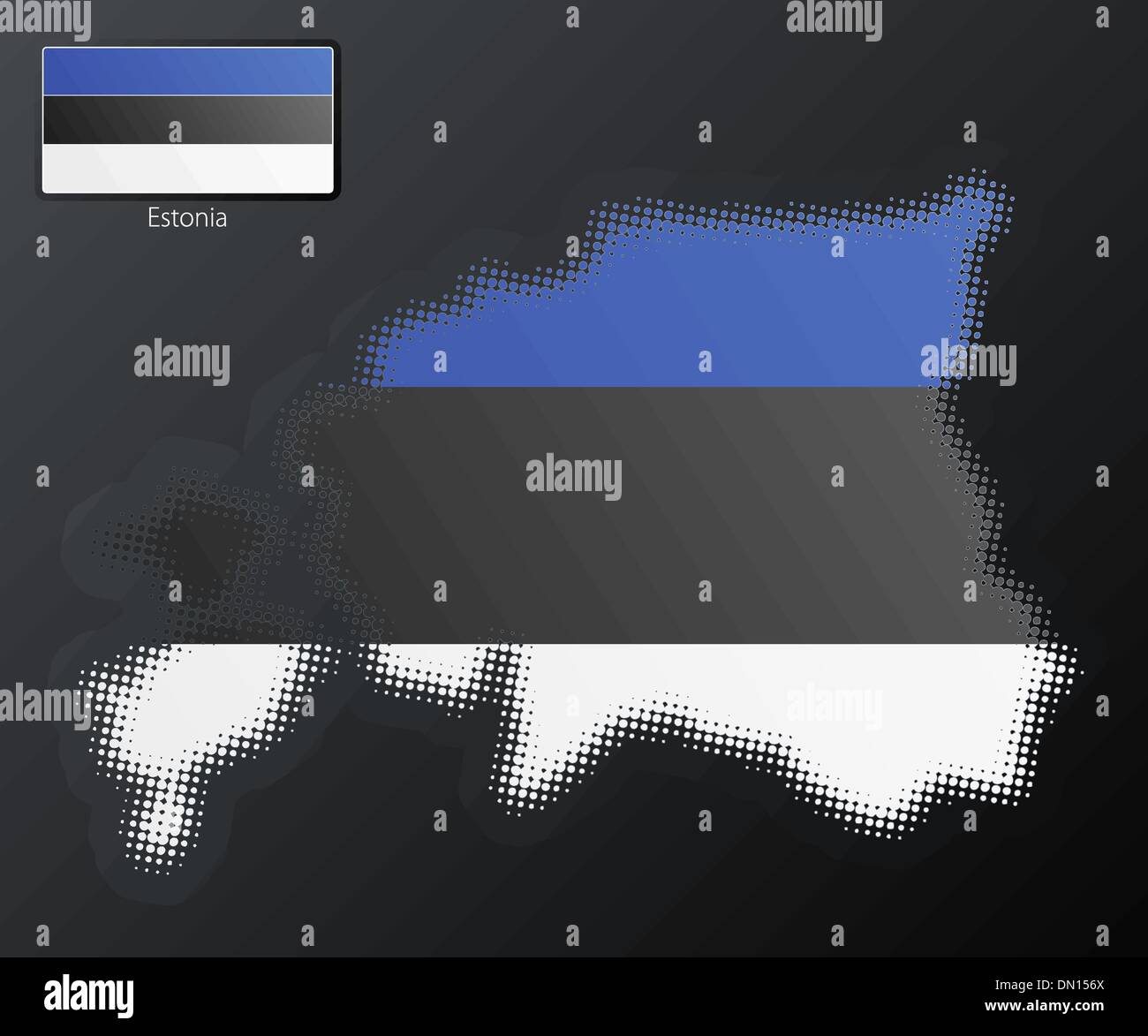 Estonia travel concept map Stock Vector Images - Alamy