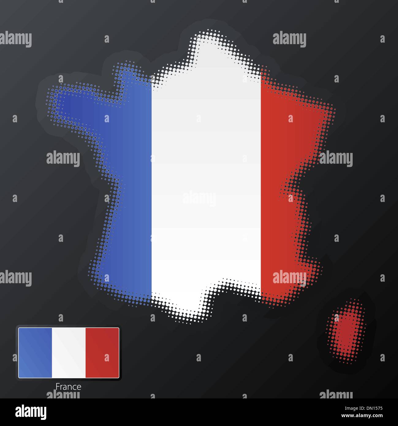 Modern france map hi-res stock photography and images - Alamy