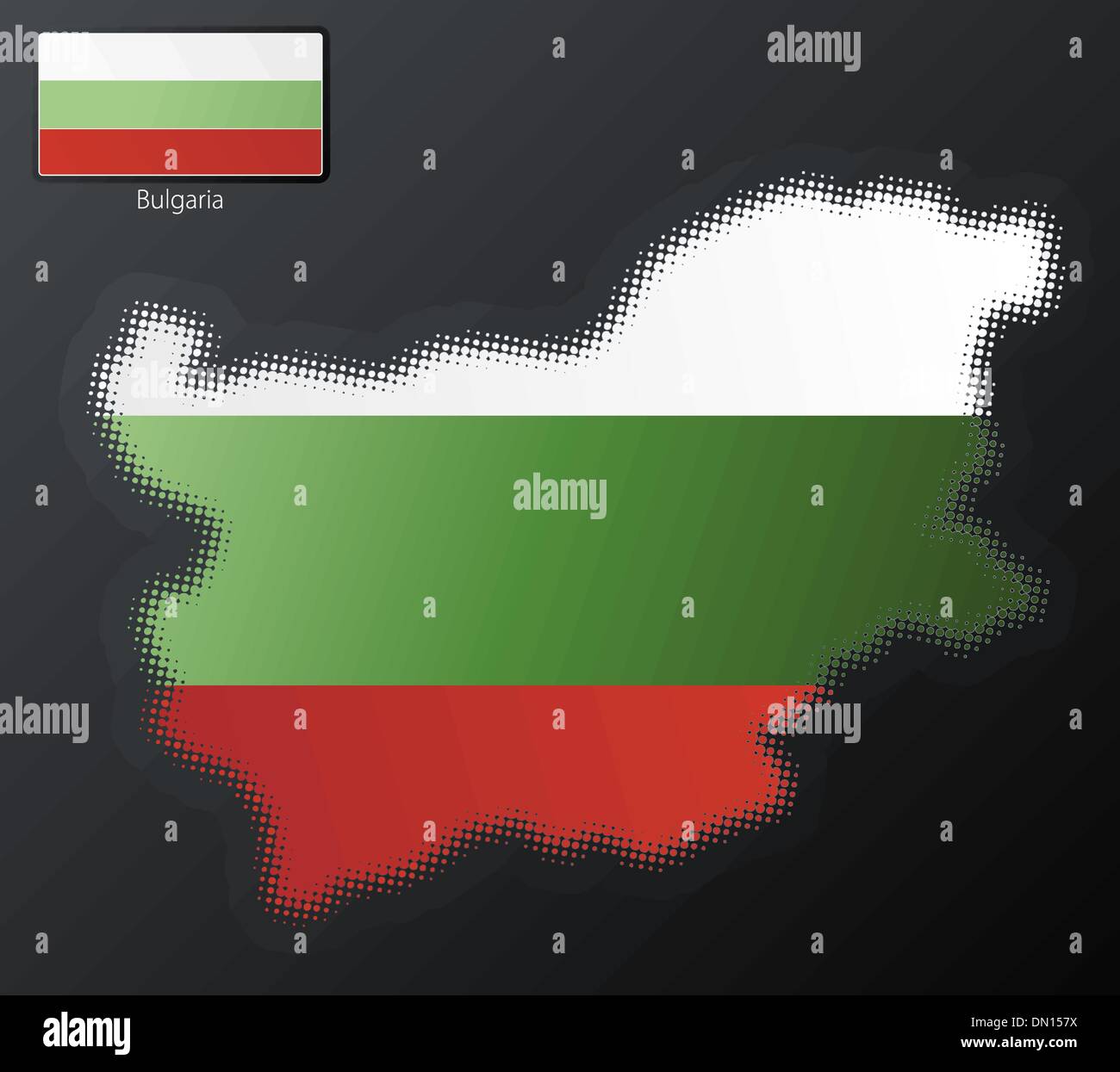 Bulgaria map black white hi-res stock photography and images - Alamy